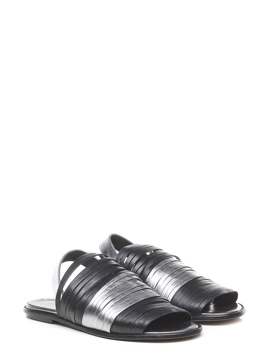 Sandalo basso Nero/acciaio Poesie Veneziane - Le Follie Shop