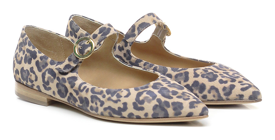 Scarpa bassa Maculato Viola Ricci - Le Follie Shop