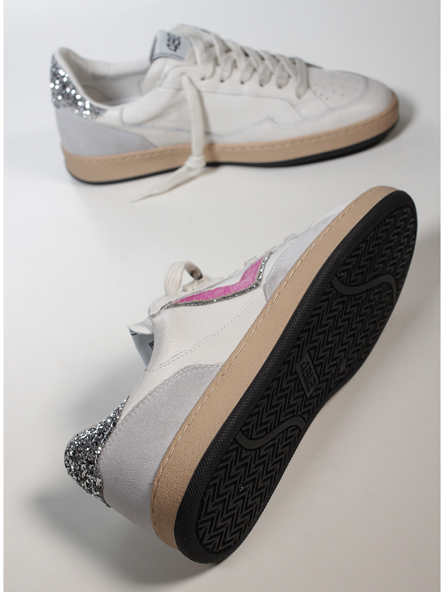 Sneaker White/fuxia 4B12 - Le Follie Shop