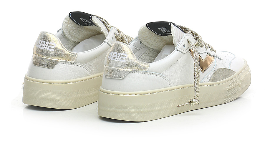 Sneaker White/gold 4B12 - Le Follie Shop