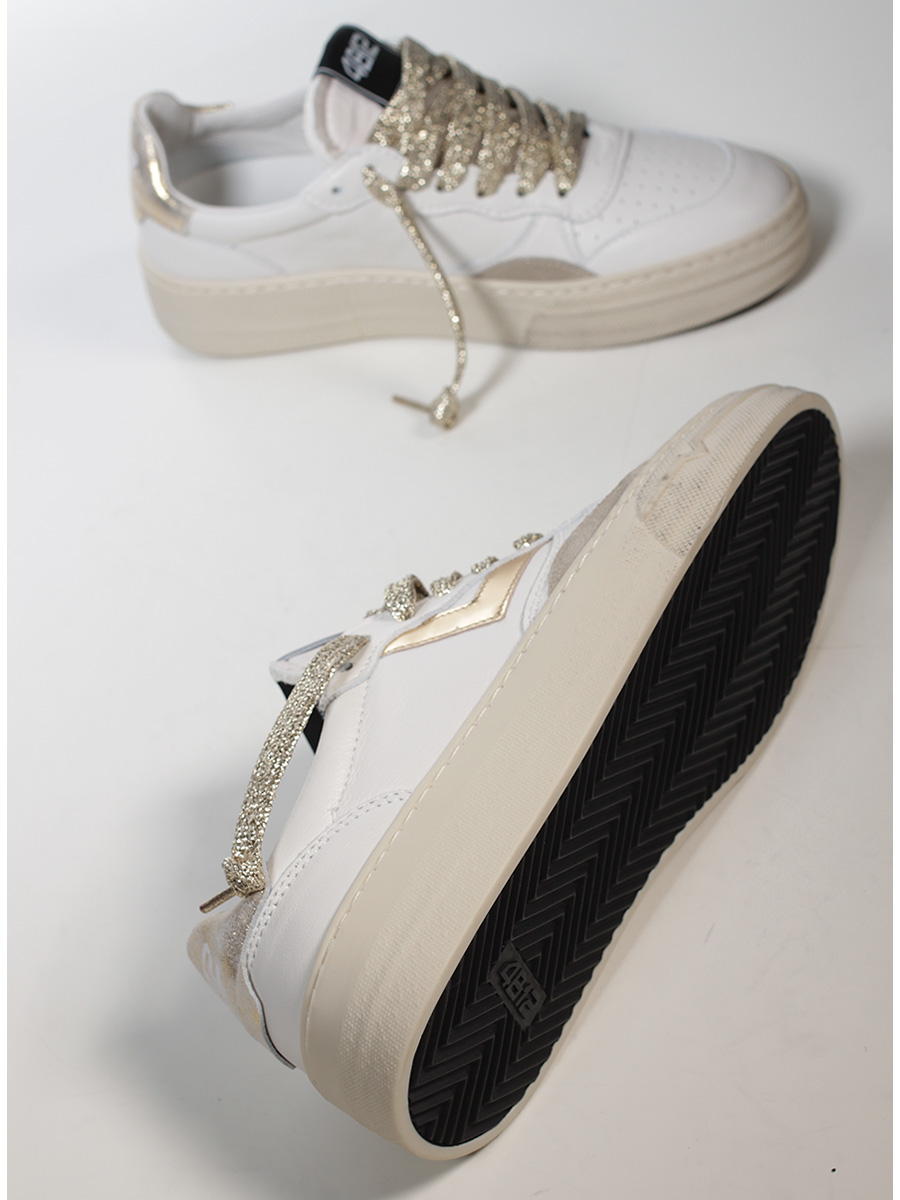 Sneaker White/gold 4B12 - Le Follie Shop