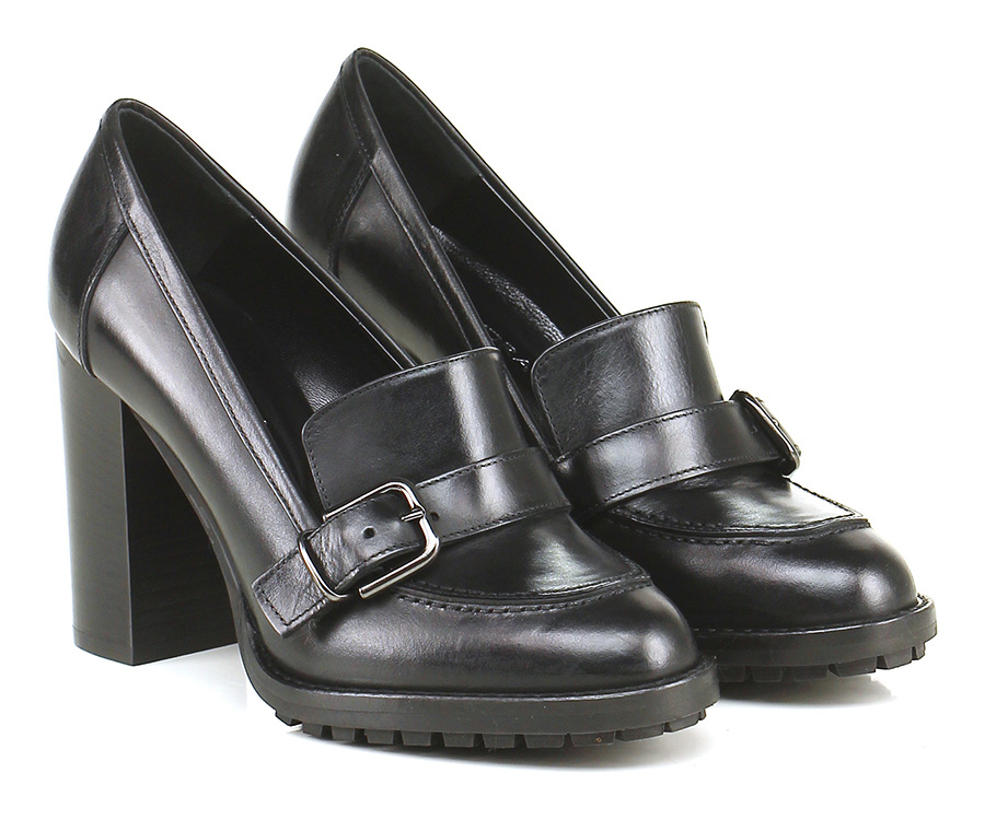 Scarpa con tacco Nero Alexandra - Le Follie Shop
