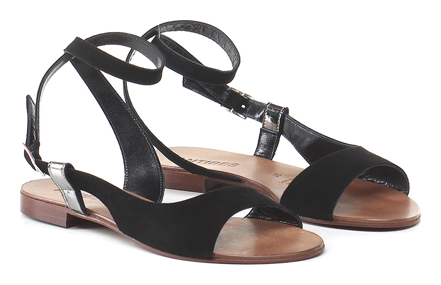 Sandalo basso Nero Antibes - Le Follie Shop
