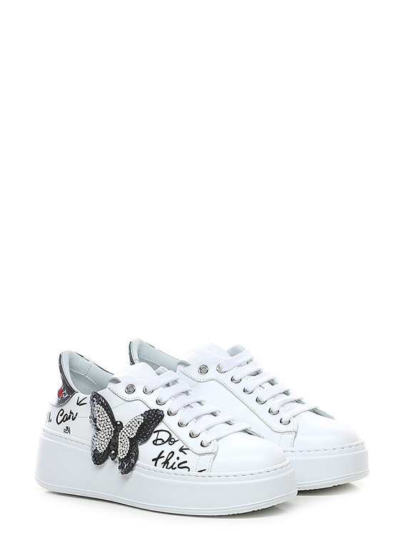 Sneaker Bianco/oro Gio + - Le Follie Shop