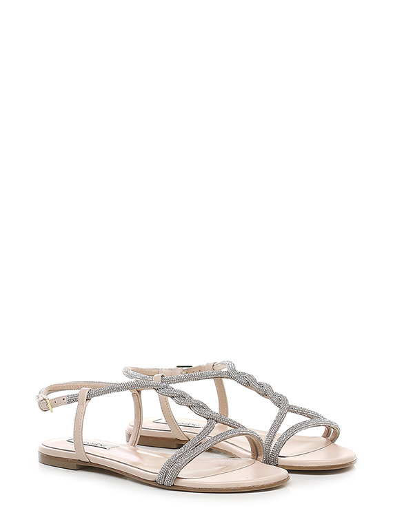 Sandalo basso Nero/argento Ninalilou - Le Follie Shop